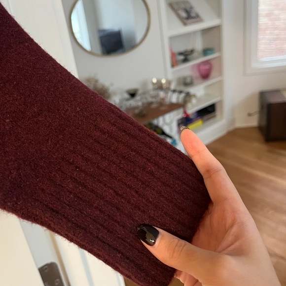 Zara | Sweaters | Zara Deep Red Turtleneck Sweater | Poshmark